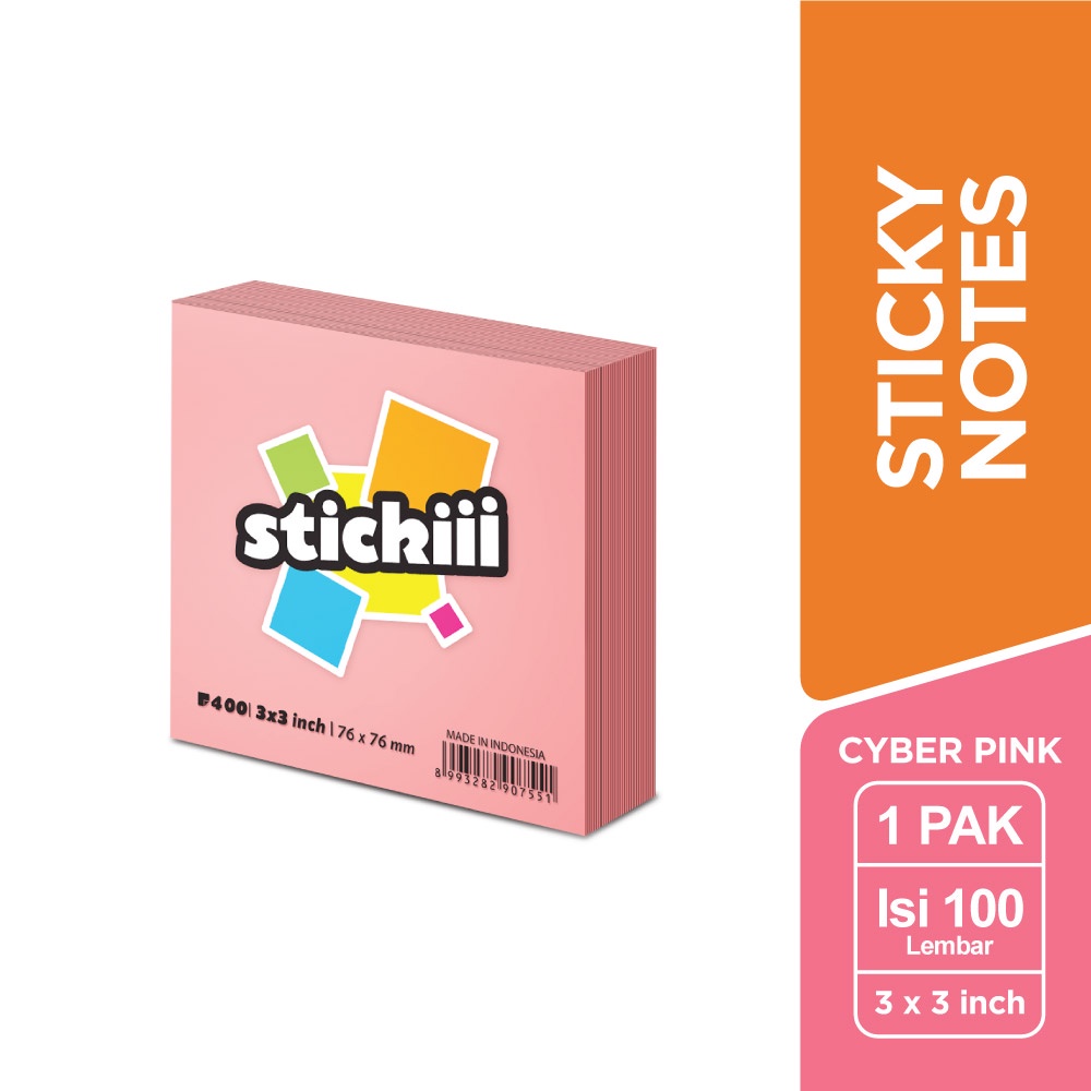 Jual Stickiii Sticky Notes Cyber Pink - STI SNTIT 342 K | Shopee Indonesia