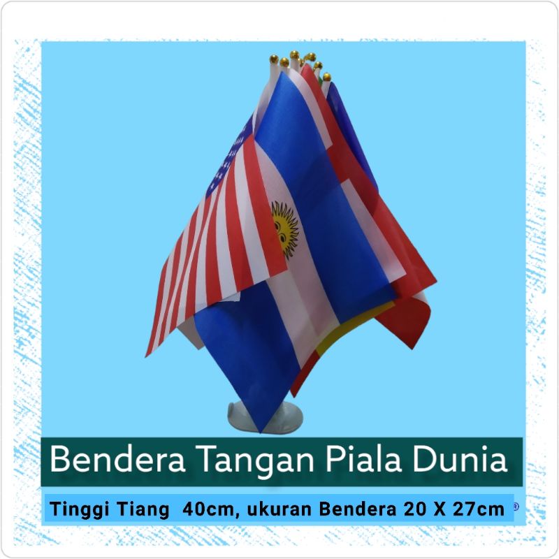 Jual Bendera Piala Dunia Bendera Tangan World Cup Dekorasi Bendera ...