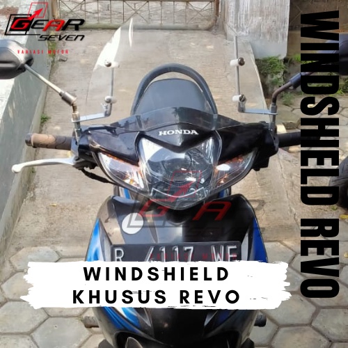 Jual Windshield Motor Revo abs Revo Revo fi Revo Fit Standar ukuran ...