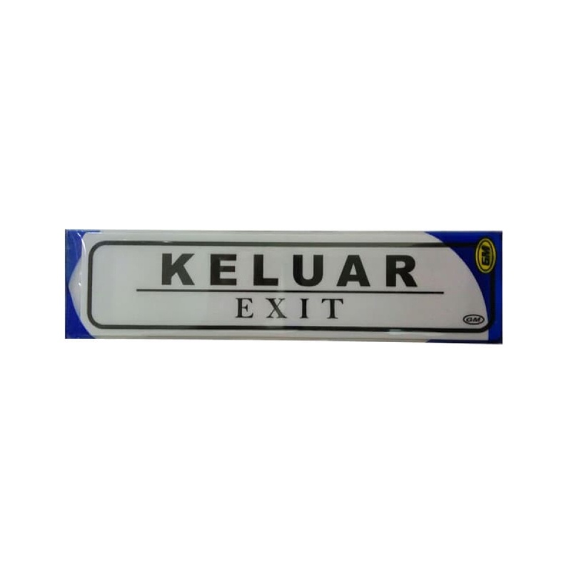Jual GM label pintu acrylic akrilik keluar masuk exit | Shopee Indonesia