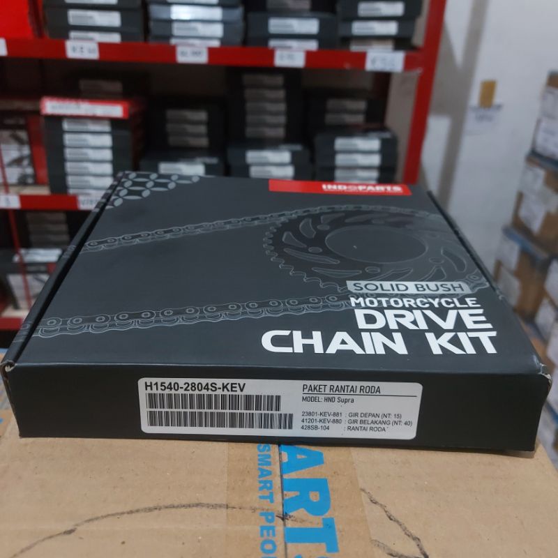 Jual Gearset / Drive Chain Kit / Rantai Roda Kit H1540-2804S-KEV INDOPARTS SOLID BUSH SUPRA ...