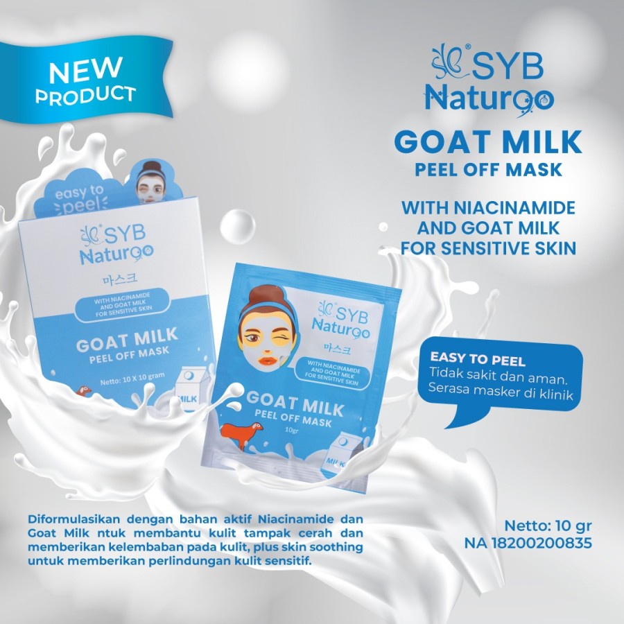 Jual SYB NATUR90 Peel Off Mask | SYB Masker Naturgo 1 SACHET - Masker ...