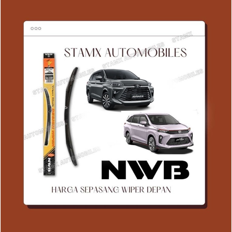 Jual Wiper depan New Avanza / Xenia Gen 5 2022-On 24 & 16 ORIGINAL ASLI merk NWB Design HYBRID ...