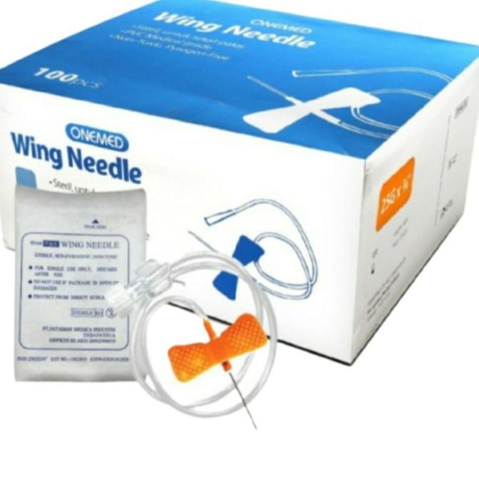 Jual Wing Needle 25G Onemed/ Needle Wing 25G Onemed Isi 100Pcs | Shopee Indonesia