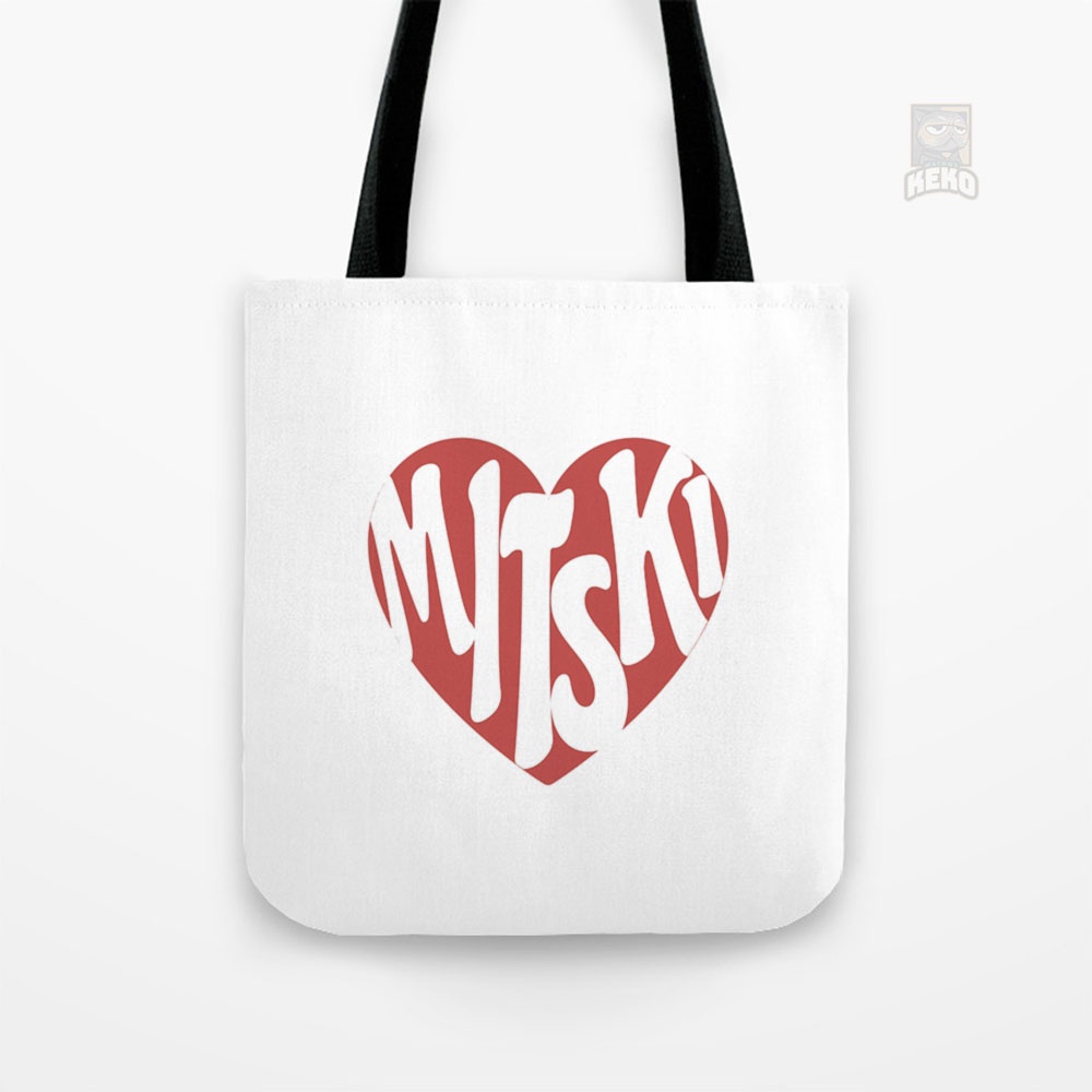 Jual Tote Bag Kanvas Mitski Heart Logo Sticker | Shopee Indonesia