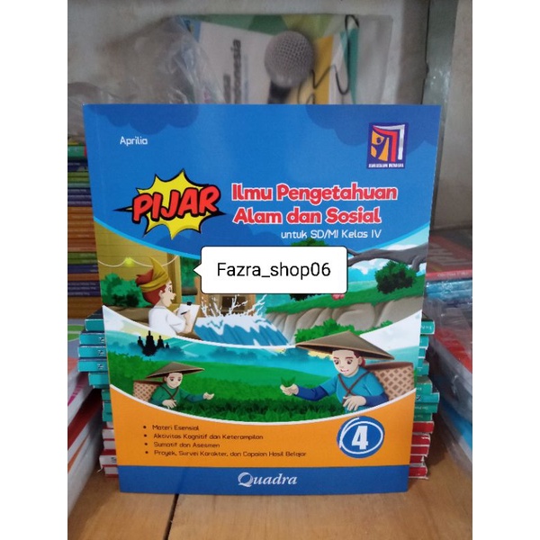 Jual NEW Buku Pijar sd/mi kelas 4 Matematika/Bahasa Indonesia/Ppkn Pancasila /IPAS kurikulum ...