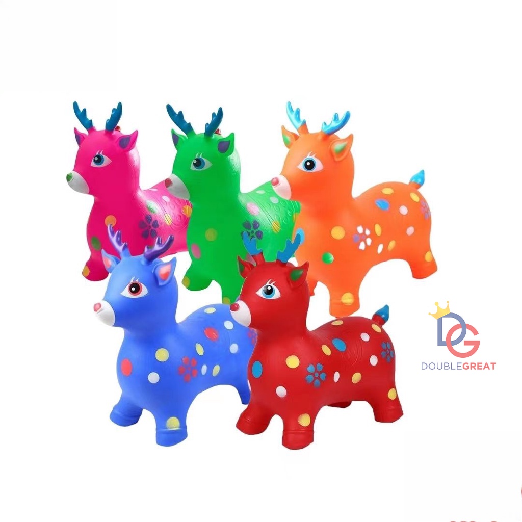 Jual DOUBLE GREAT PHYTONA MAINAN KUDA KARET ANIMAL JUMPING RUSA MUSIK ...