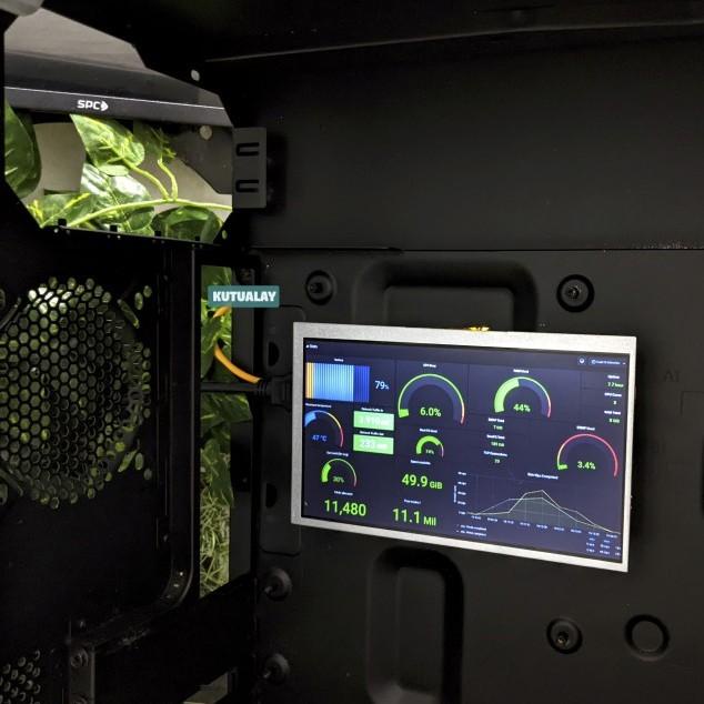 Jual Monitor Lcd Custom Lcd 7 Inch Display Sub Screen Status Monitoring ...