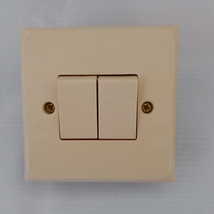 Jual Saklar Double BROCO ALLEGRA Tanam / Double Switch BROCO | Shopee ...
