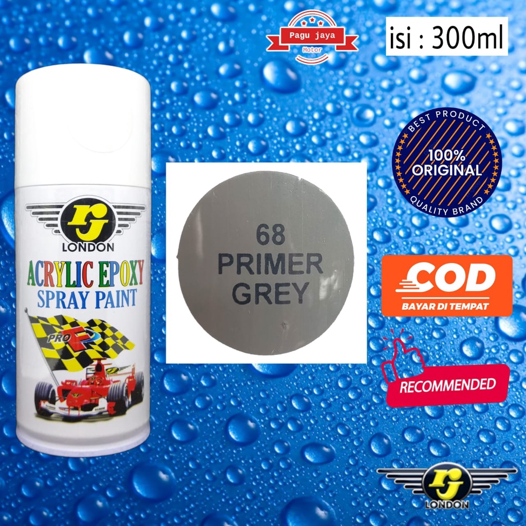 Jual 300ml pilox pilok cat dasar poxy epoxy primer grey surfacer rj ...