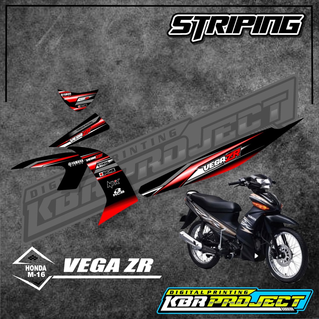 Jual [COD] Stiker VEGA striping VEGA ZR motor yamaha motor sticker ...