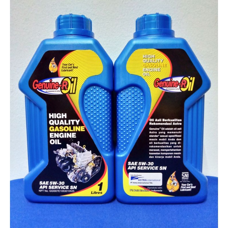 Jual OLI MESIN GENUINE-R OIL SAE 5W-30 API SERVICE SN | Shopee Indonesia