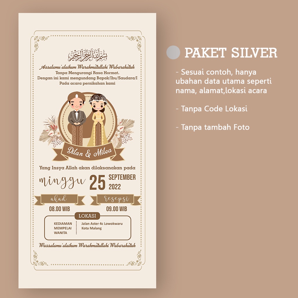 Jual UNDANGAN DIGITAL GAMBAR FULL LAYAR / UNDANGAN GAMBAR / UNDANGAN ...