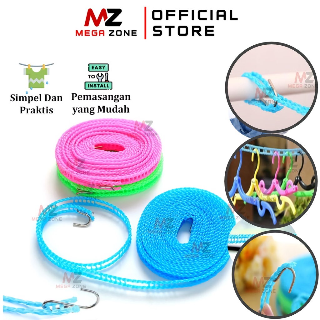 Jual Tali Jemuran Baju 5 Meter / Clothes Line / Tali Gantungan Baju ...