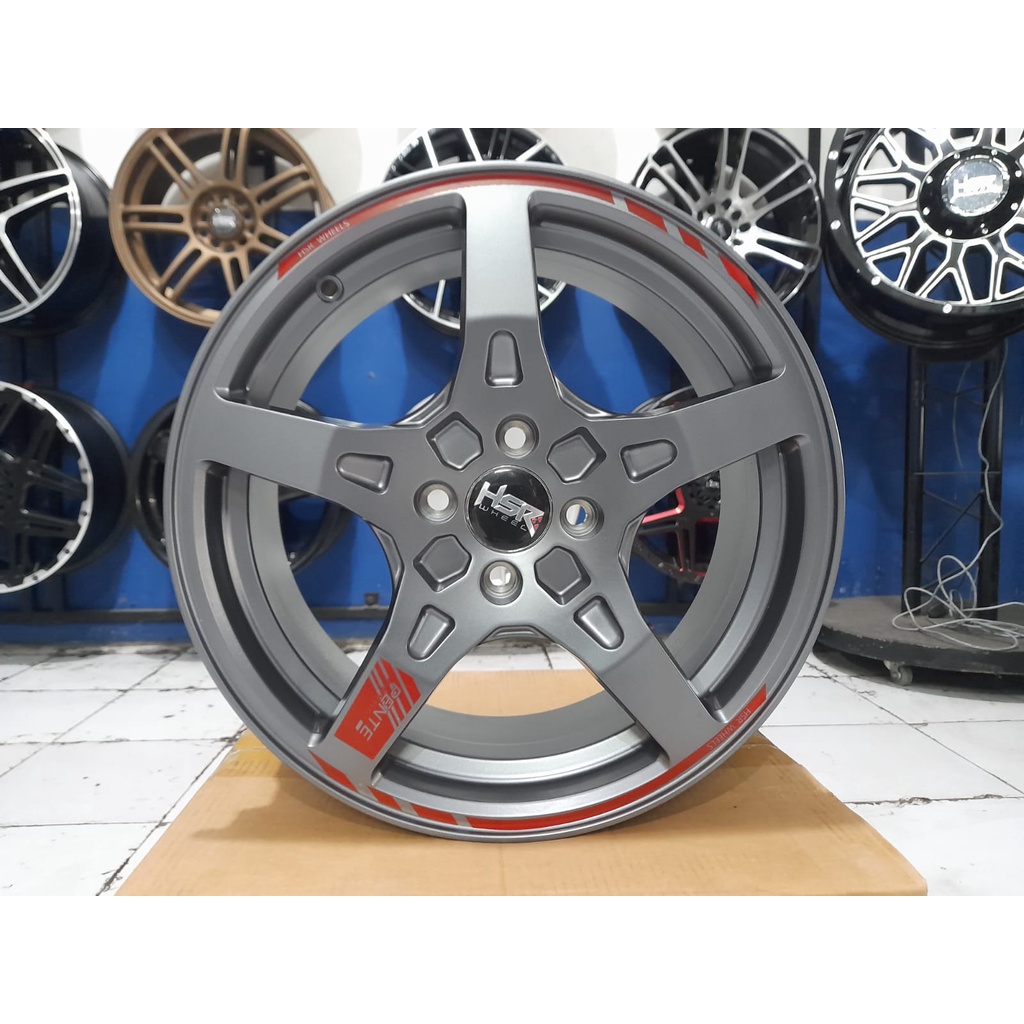 Jual velg racing brio r 16 hsr pente pcd 4x00 velg mobilio jazz yaris ...