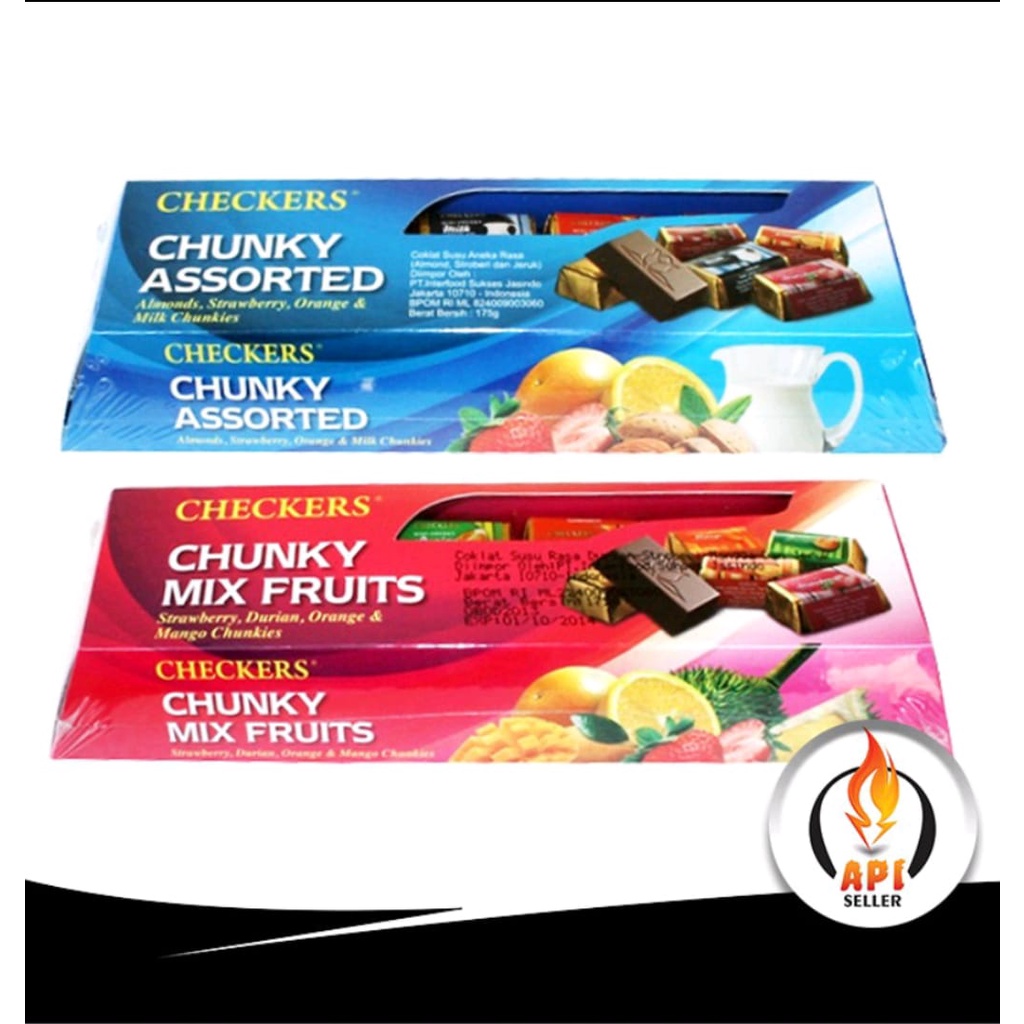 Jual Checkers Mini Chunky Chocolate 175g | Shopee Indonesia