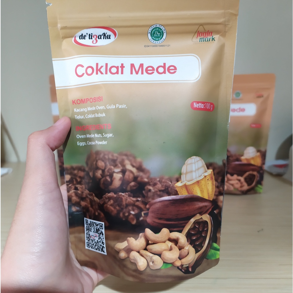 Jual Detigaku Coklat Mede 100 gram Free Bubble Wrap Gratis Packing Dus ...