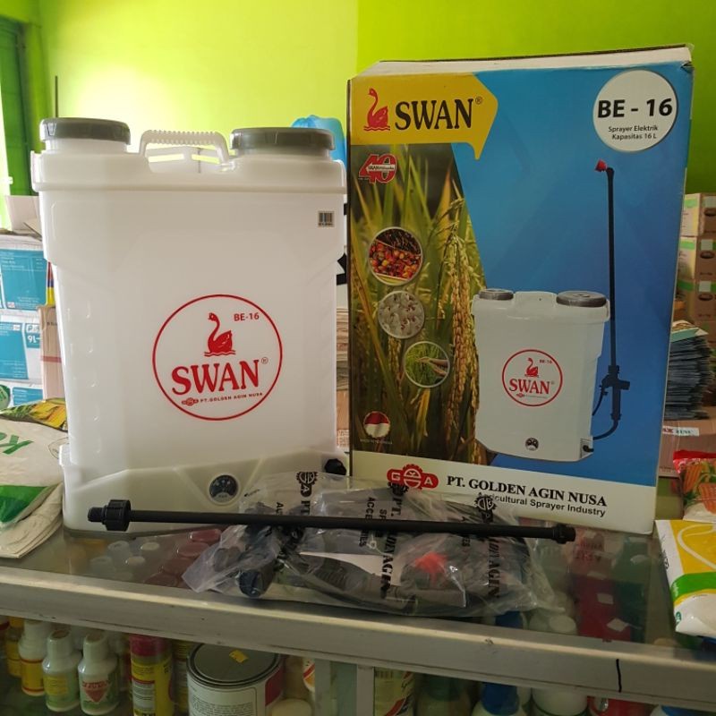 Jual TANGKI SEMPROT ELEKTRIK BE16 SWAN TANGKI SPRAYER BE-16 PERTANIAN ...