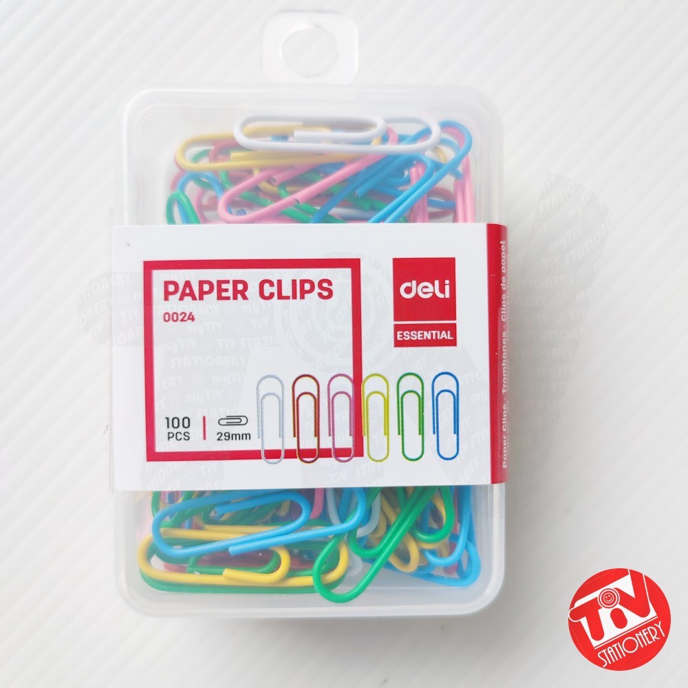Jual Paper Clip Deli Colors 29 mm (isi 100 pcs) | Shopee Indonesia