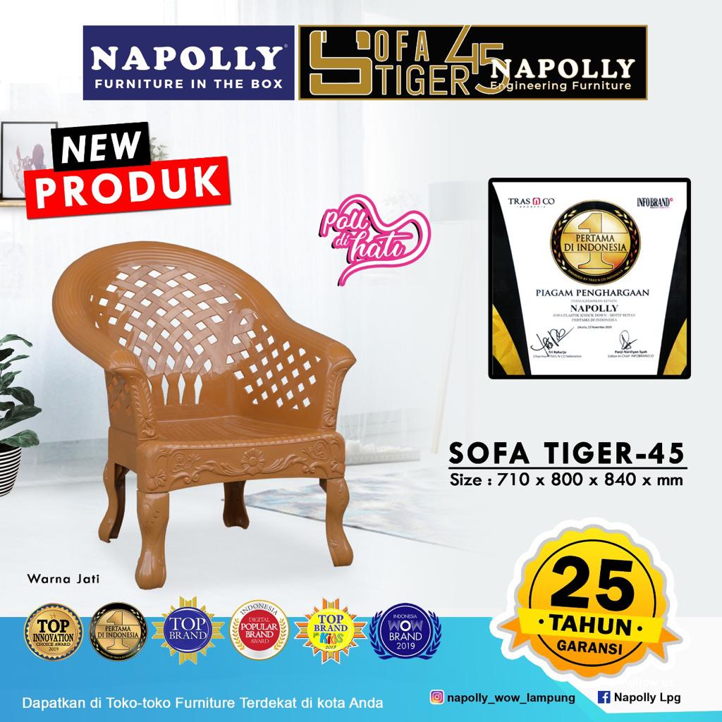 Jual BANGKU PLASTIK SANDAR NAPOLLY MODEL SOFA TIGER-45 | BANGKU SOFA ...