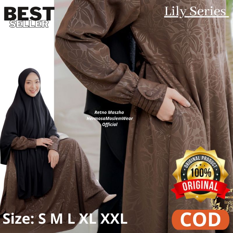 Jual Gamis Hermosa Original Branded Muslimah Syar'i lily series Remaja ...