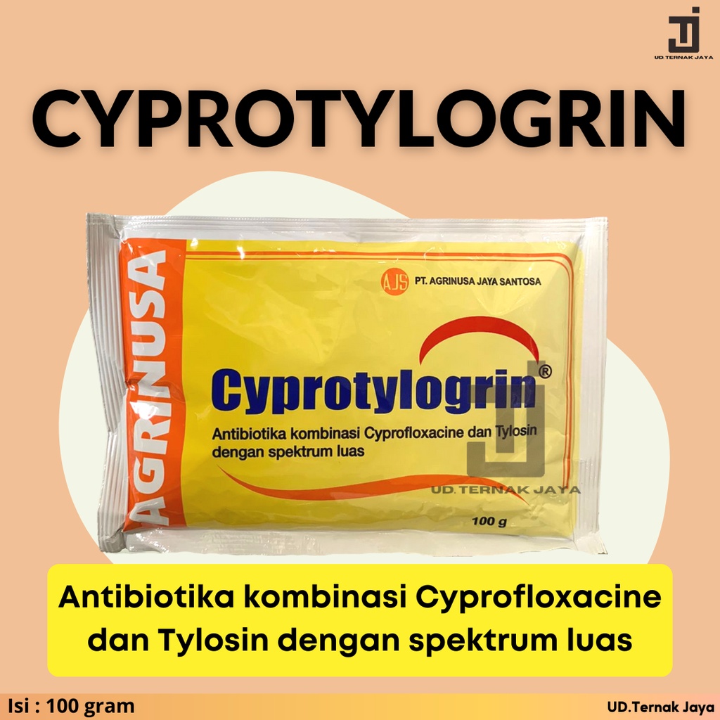 Jual Cyprotylogrin 100 Gram - Mengatasi CRD Kompleks, Snot, Pullorum ...