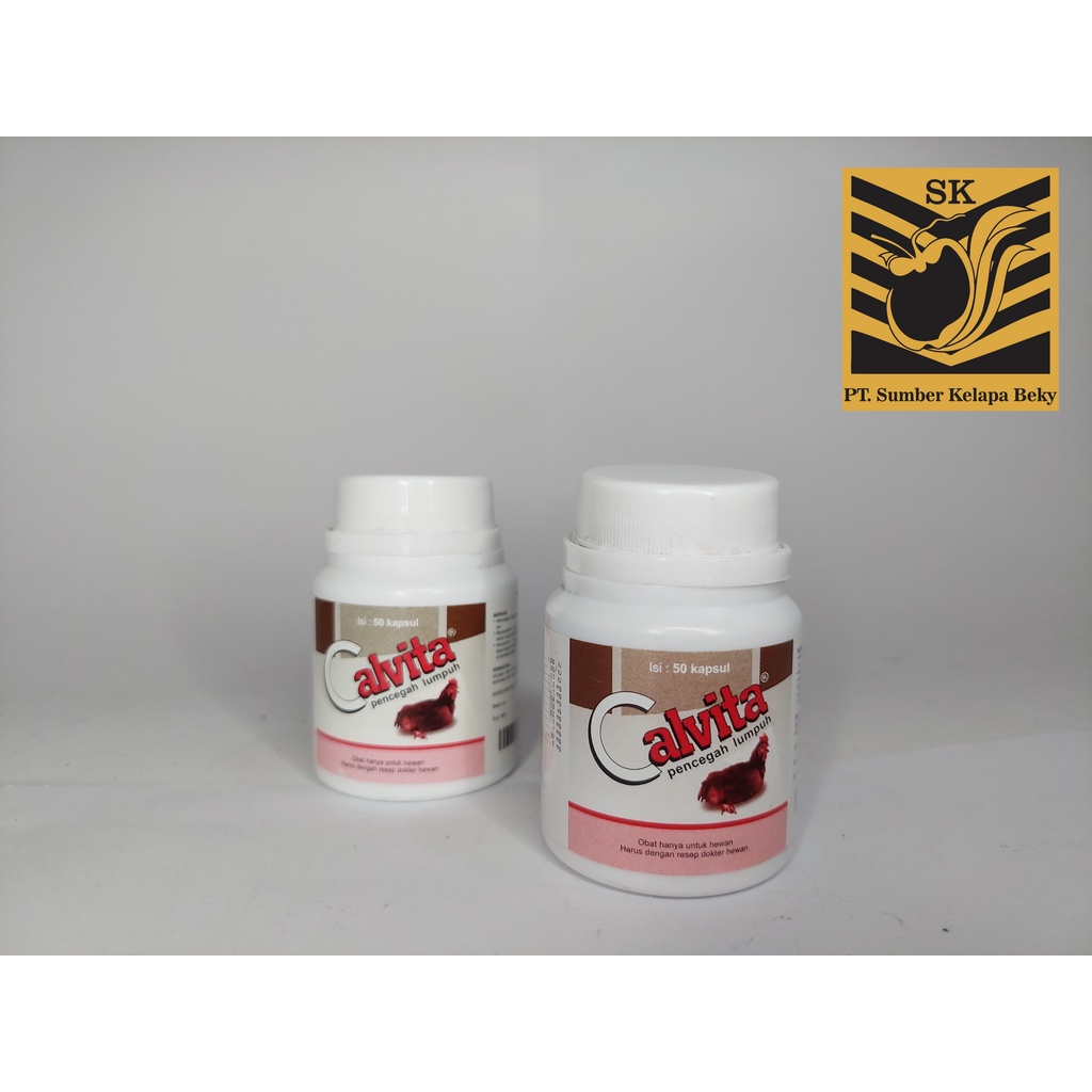 Jual Obat Ayam Lumpuh/Pencegah Lumpuh Ayam Terampuh Calvita 50 Kapsul ...