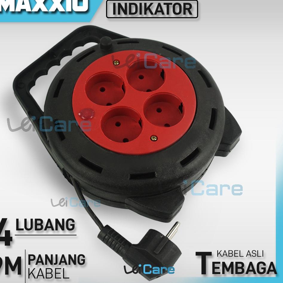 Jual GRATIS ONGKIR Maxxio Kabel ROLL Listrik 9 METER Stop Kontak ...