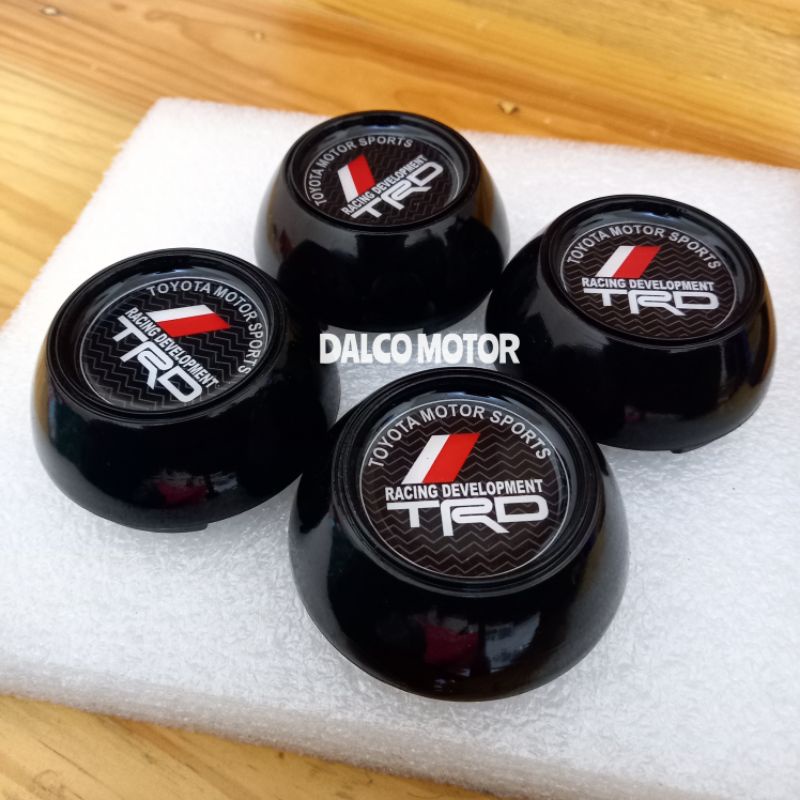 Jual dop roda tutup velg racing variasi trd hitam diameter kaki 6 cm ...