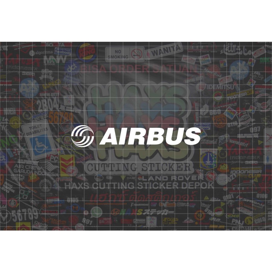 Jual Cutting Sticker Airbus Ukuran 10 Cm Untuk Motor Mobil V1 | Shopee ...