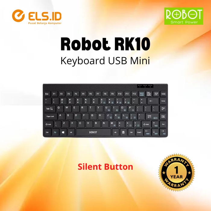 Jual Robot RK10 Keyboard Mini USB Wired Ultra Thin | Shopee Indonesia