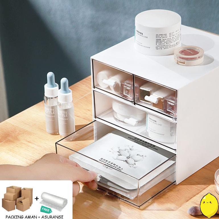 Jual Desk Organizer / Mini Drawer Minimalist 4 Drawer Desktop Cabinet ...