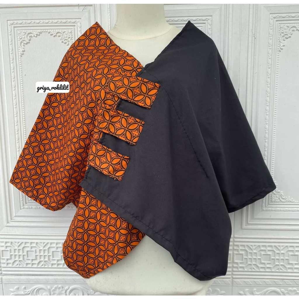 Jual SET KEBAYA CROP TOP ETNIK BATIK LURIK MODEL OVER SIZE PREMIUM ...