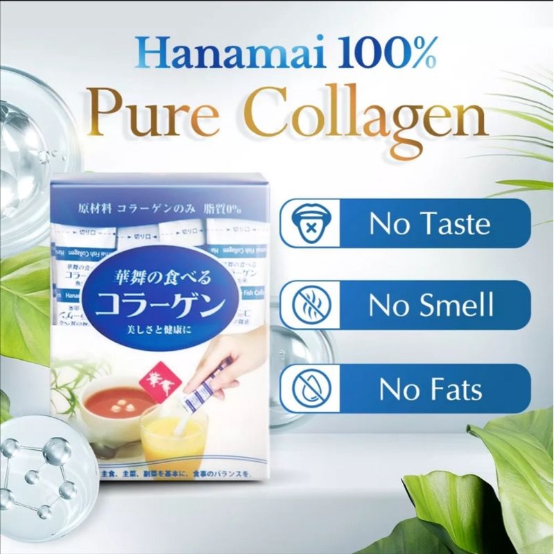 Jual Hanamai Pure Marine Collagen Peptide 100,000mg - 100% Marine ...