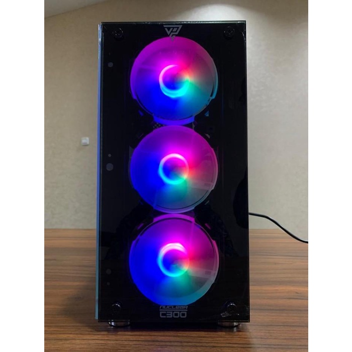 Jual Casing Casing Gaming Varro Prime Nuclear C300 Free Fan Blue ...