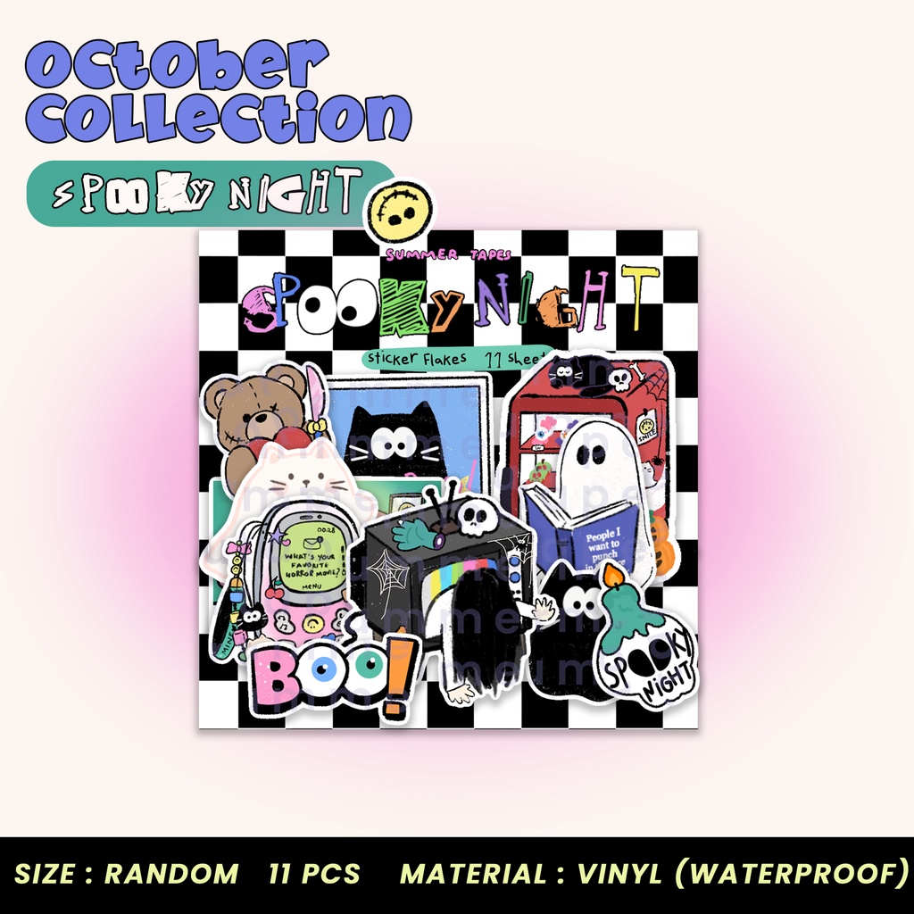 Jual Summer Tapes - Spooky Night Sticker Pack | Shopee Indonesia