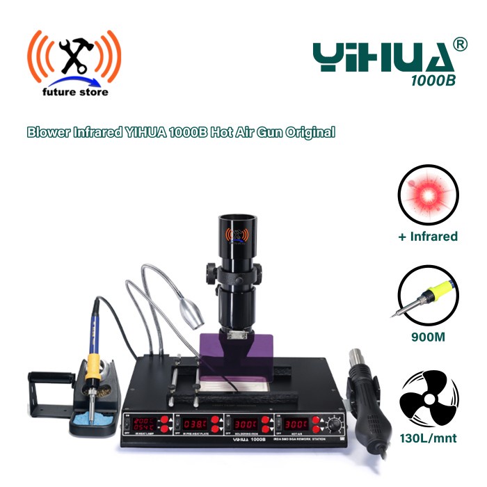 Jual YIHUA 1000B 3In1 Blower Infrared - Hot Air - Solder station ...