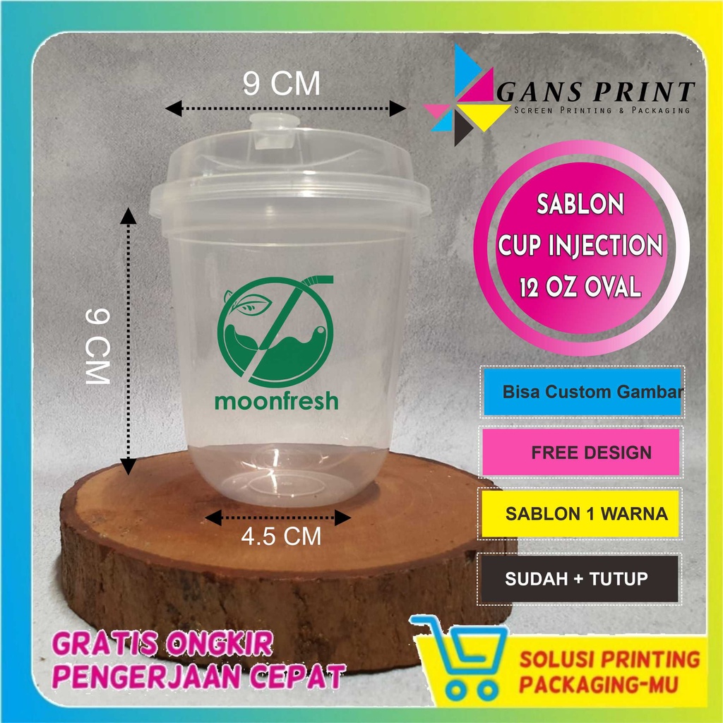 Jual SABLON CUP PP INJECTION 12 OVAL DAN 16 DATAR | Shopee Indonesia