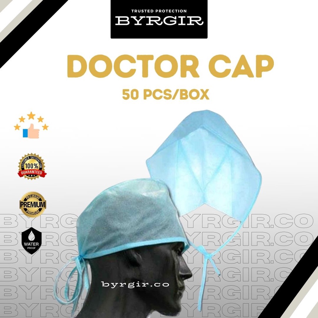Jual 50pcs Disposable Surgeon Surgical Nurse Doctor Cap Topi Operasi ...