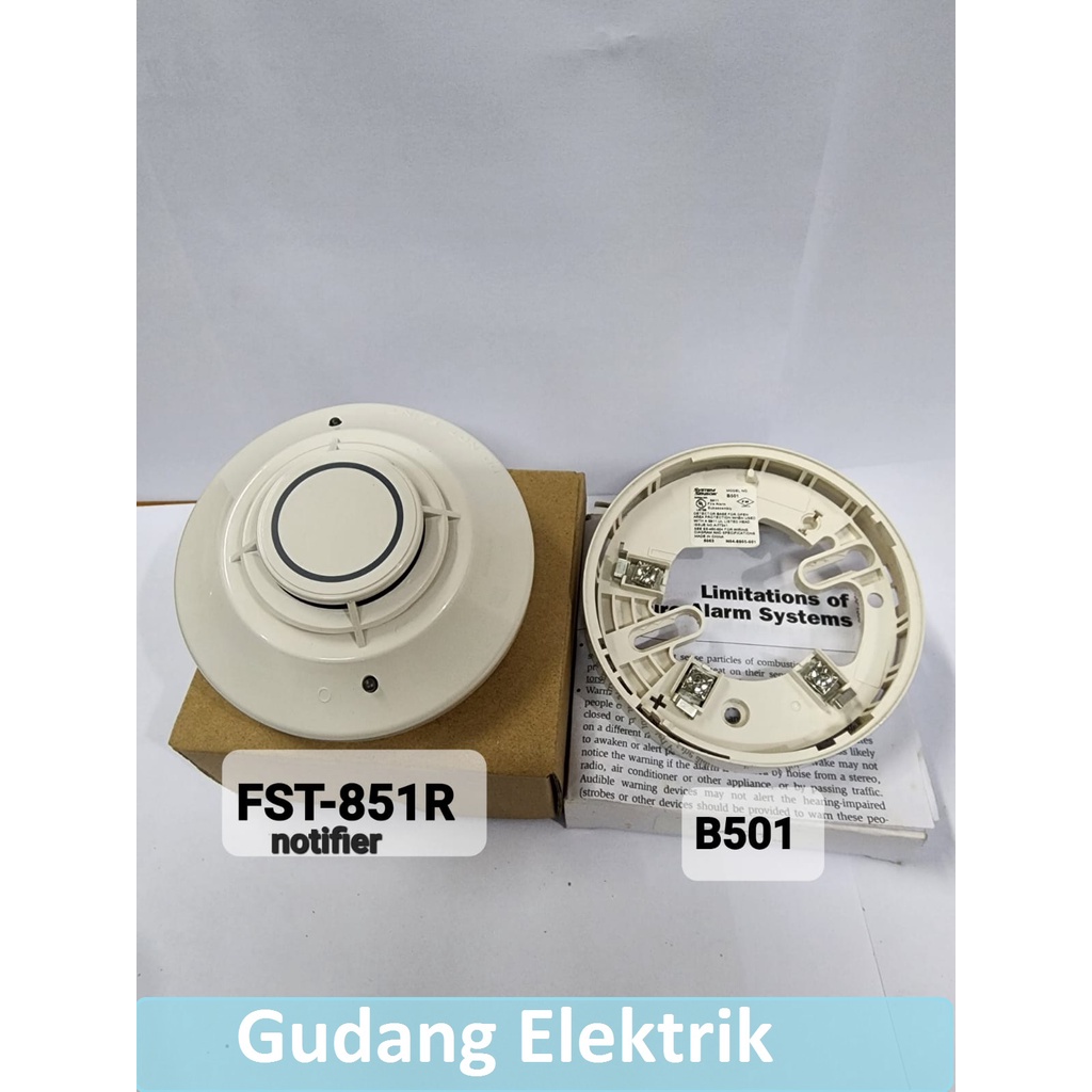 Jual Heat Detector Fst-851R Notifier + Base 501 Heat Detector ...