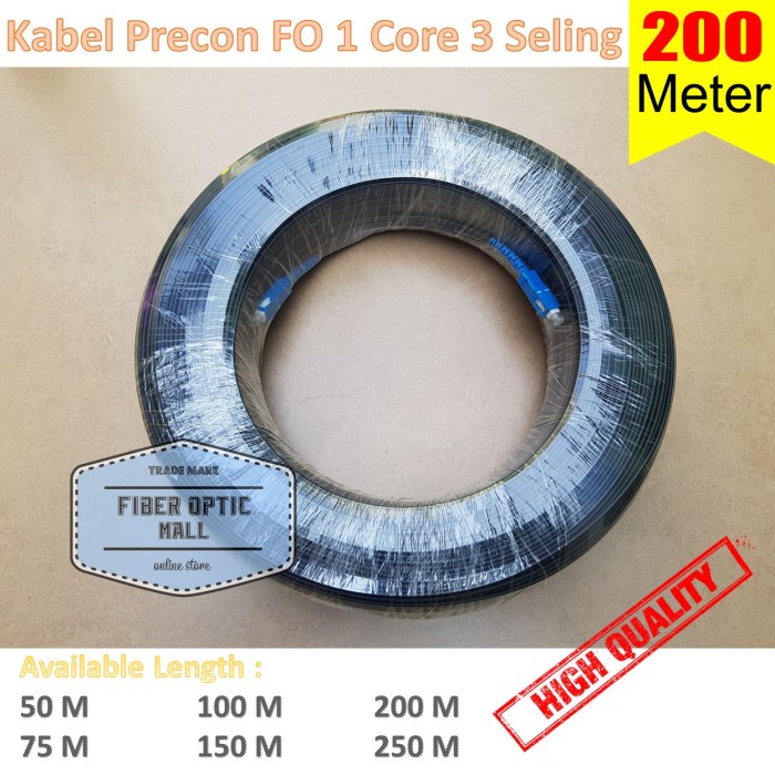 Jual Kabel Precon 200 meter Dropcore 1 core 3 seling Fiber Optik ...