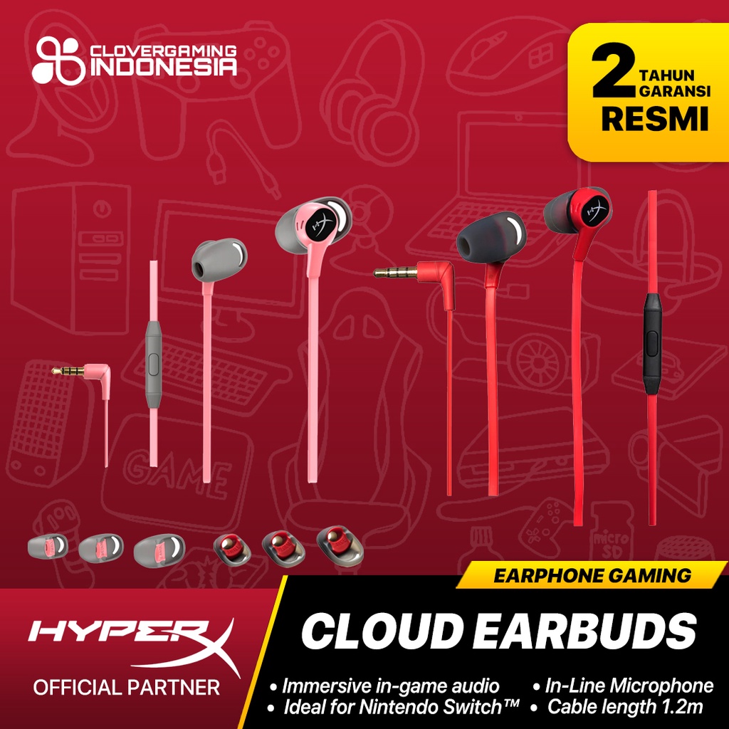 Jual HyperX Cloud Earbuds Gaming Headset Earphone Earbud | Shopee Indonesia