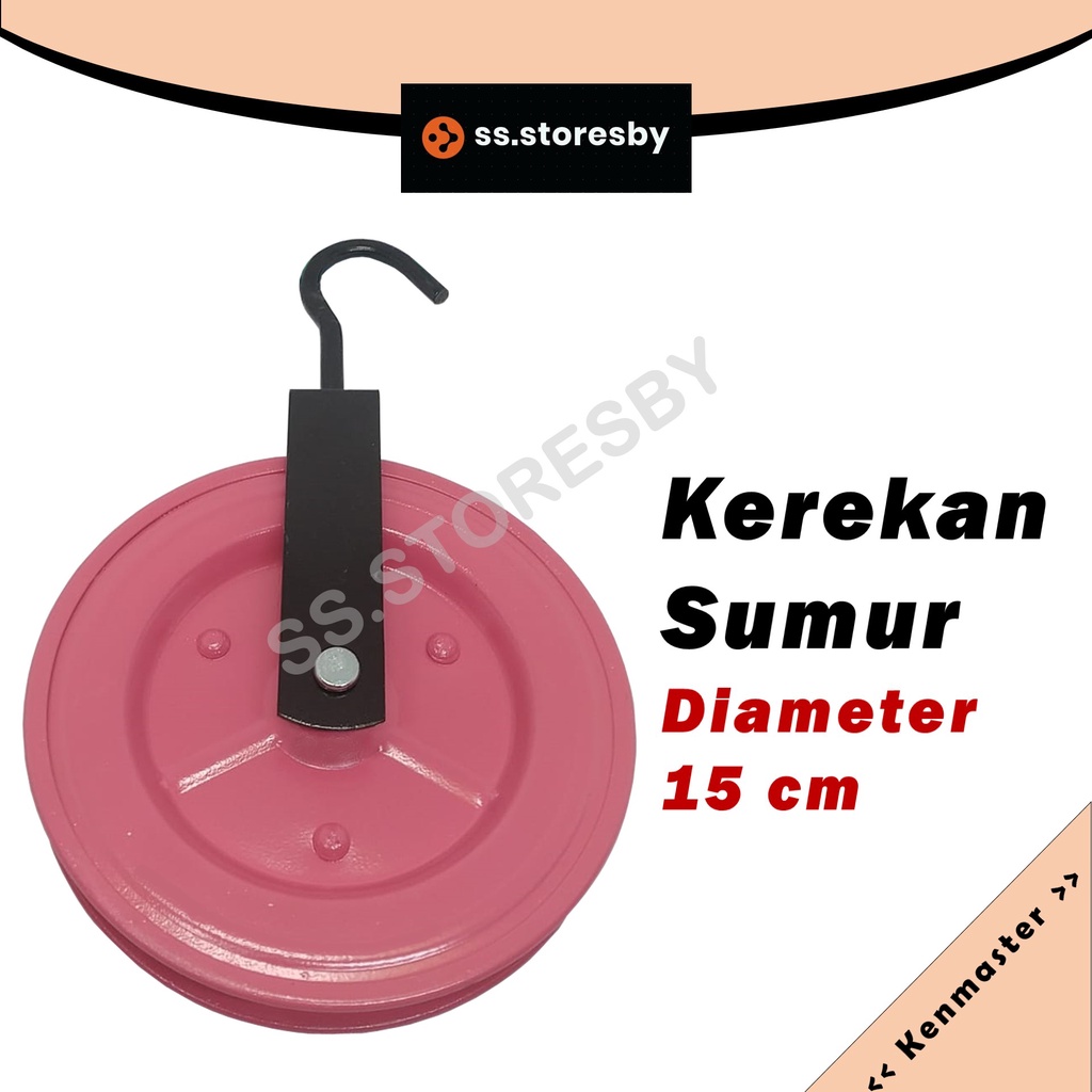 Jual KENMASTER KEREKAN SUMUR AIR KATROL TIMBA PLAT BESI KEREKAN COR ...