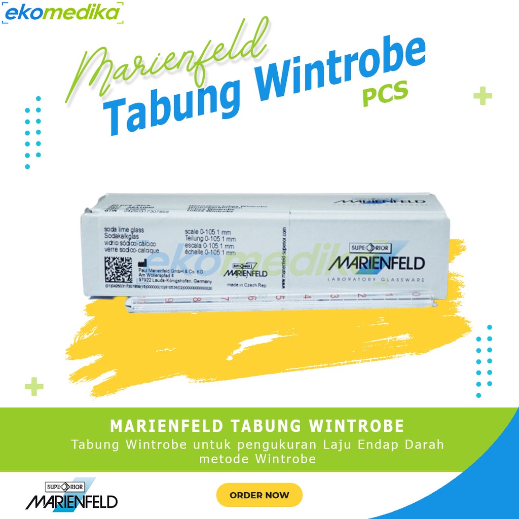 Jual Tabung Wintrobe Haematocrit Tube Superior Marienfeld Germany ...