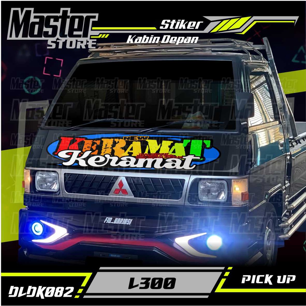 Jual Stiker Decal Kabin Depan KERAMAT All Pick Up Pick Up L300, FUTURA ...