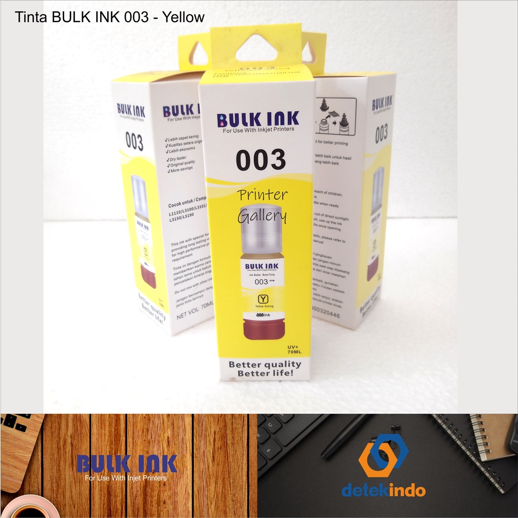 Jual Tinta BULK INK 003 For Epson L1110 L3110 L3150 L5190 L1210 L3210 ...