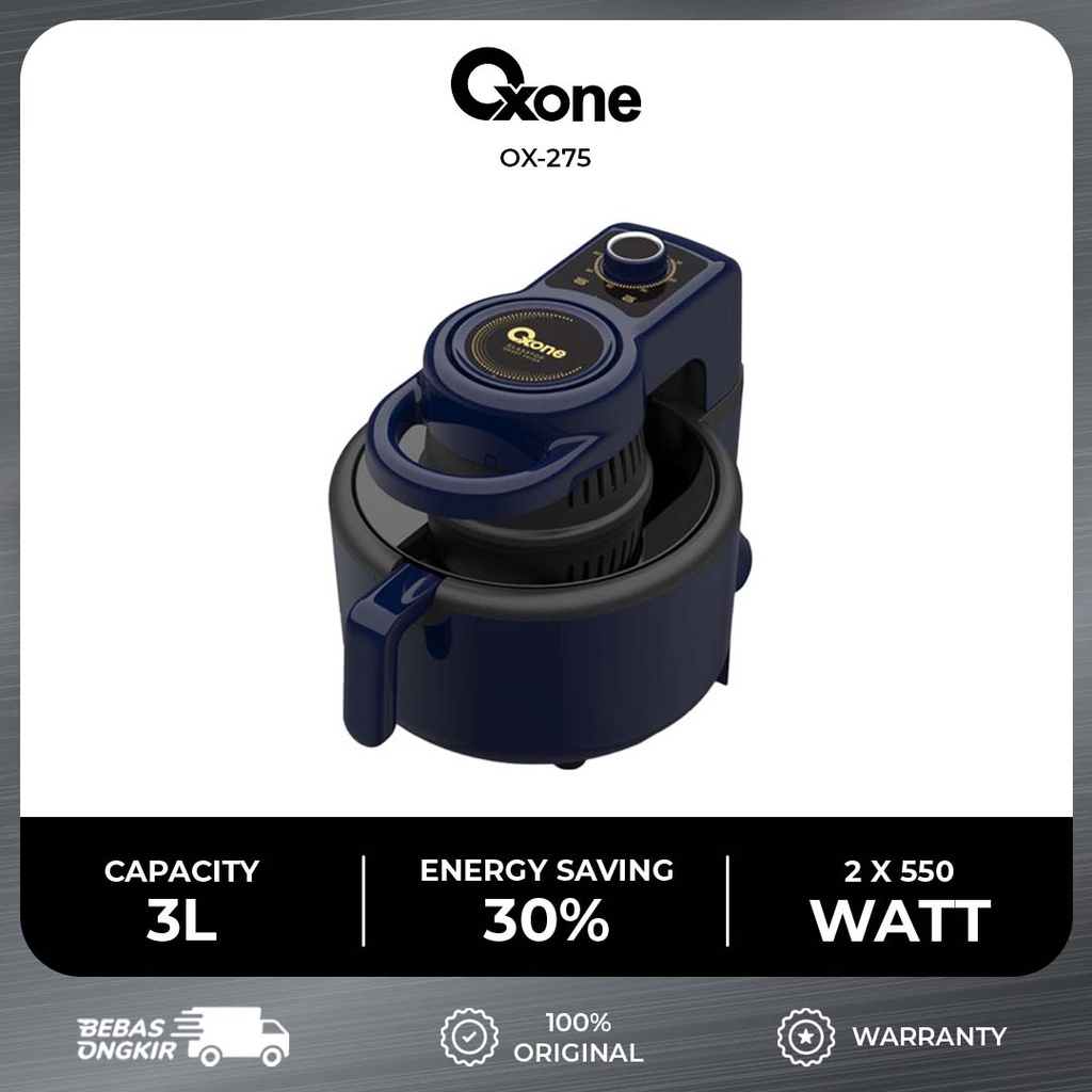 Jual Oxone OX275 Glasstop Smart Air Fryer Kapasitas 3 Liter | Shopee ...