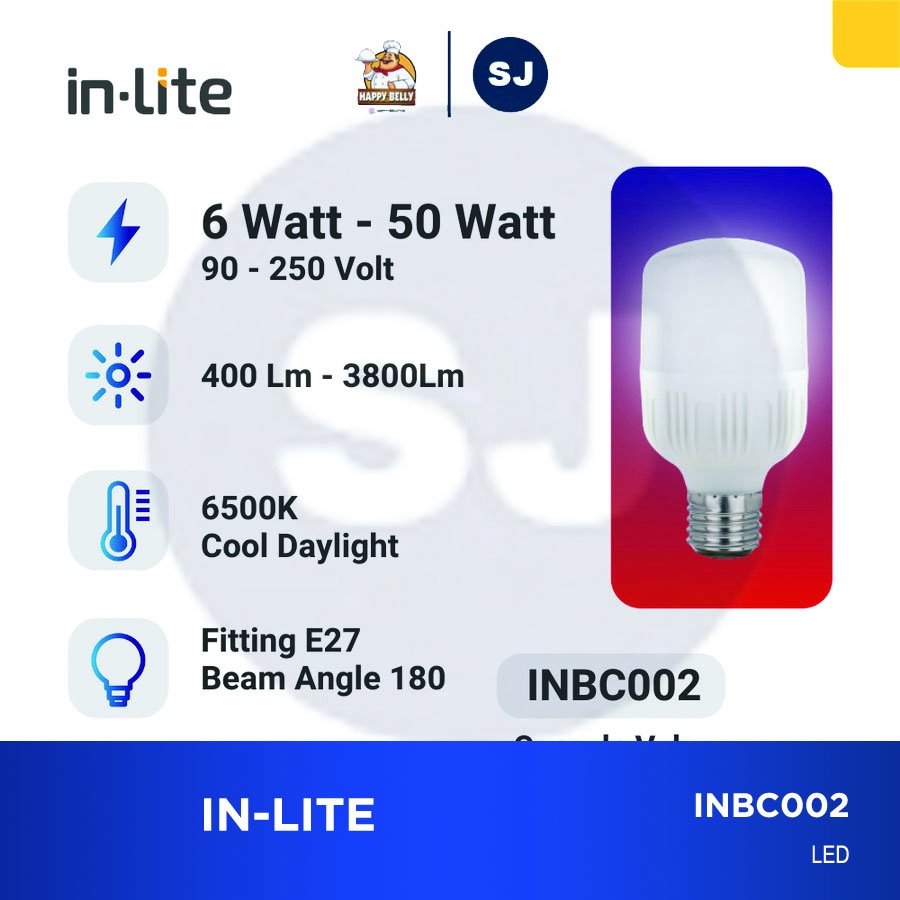 Jual LAMPU LED BULB CAPSULE INLITE VALUE 20W 20 WATT - INBC002 | Shopee Indonesia