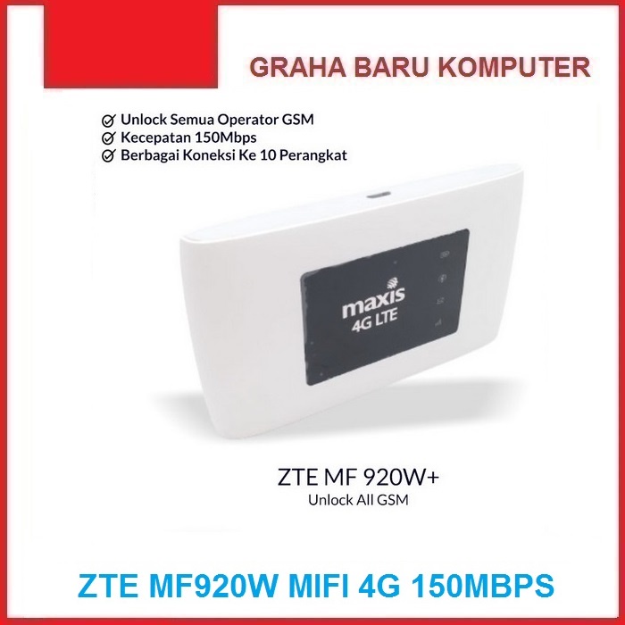 Jual ZTE MF920W+ MF920 Modem Mifi Wifi 4G LTE 150mbps | Shopee Indonesia