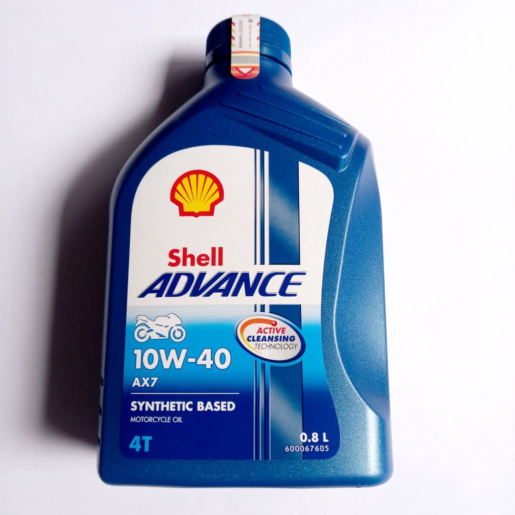 Jual OLI 4 TAK SHELL AX7 4T 0,8L OLI MATIC ORIGINAL SHELL SAE 10W-40 ...